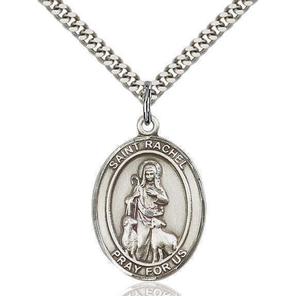 Saint Rachel Sterling Silver Medal - Gem